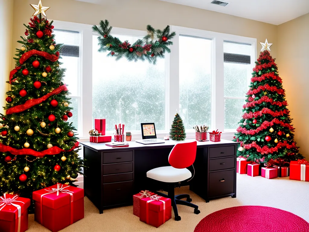 Decorando o Escritório: Árvores de Natal Modernas