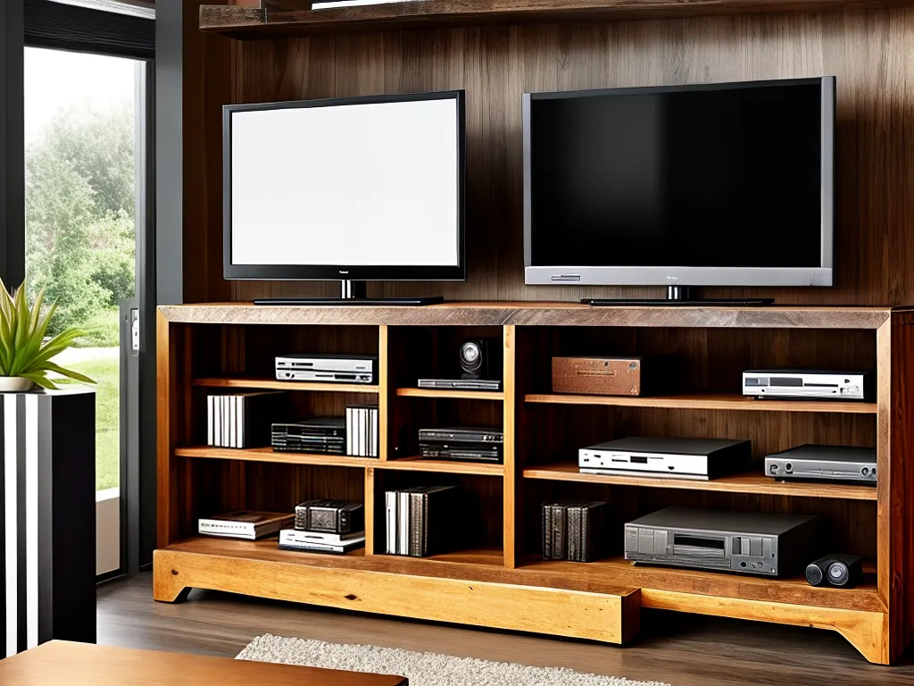 DIY: Estante de Madeira para Home Theater