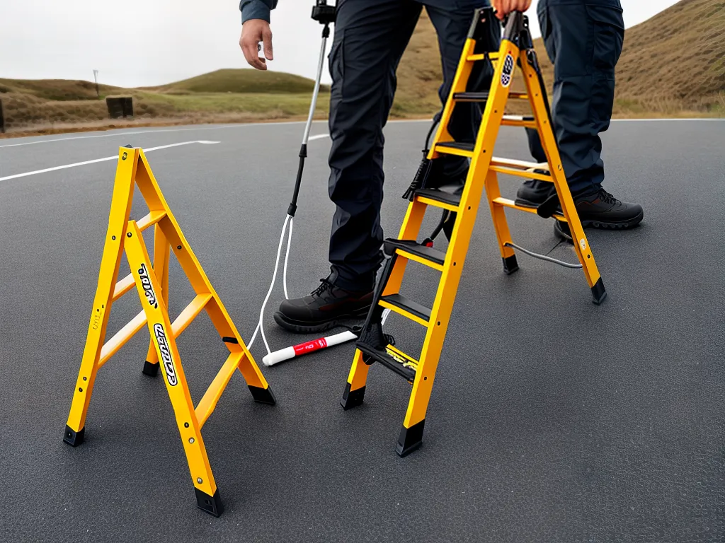 Escada Portátil: Pés Antiderrapantes Essenciais