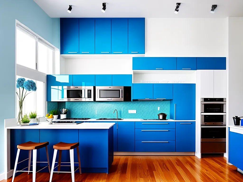 Explorando a Elegância da Cozinha Azul