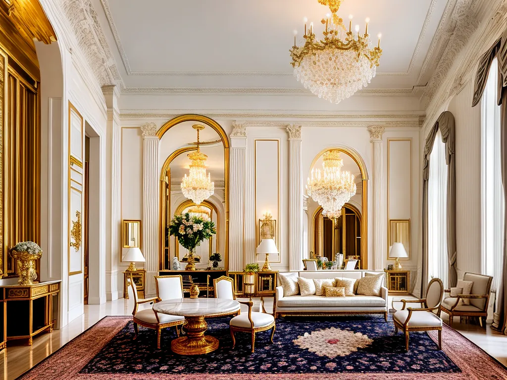 Refinamento Neoclássico na Decoração de Apartamentos