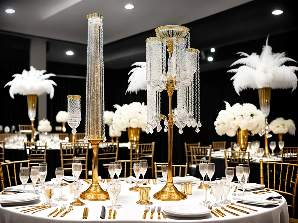 Estilo Anos 20: Decoração de Casamento Vintage