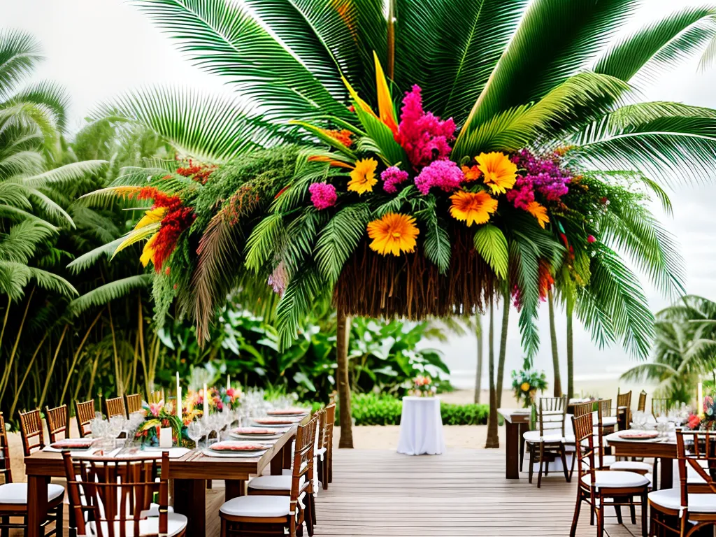 Tropical Chic: Decoração de Casamento Exótica