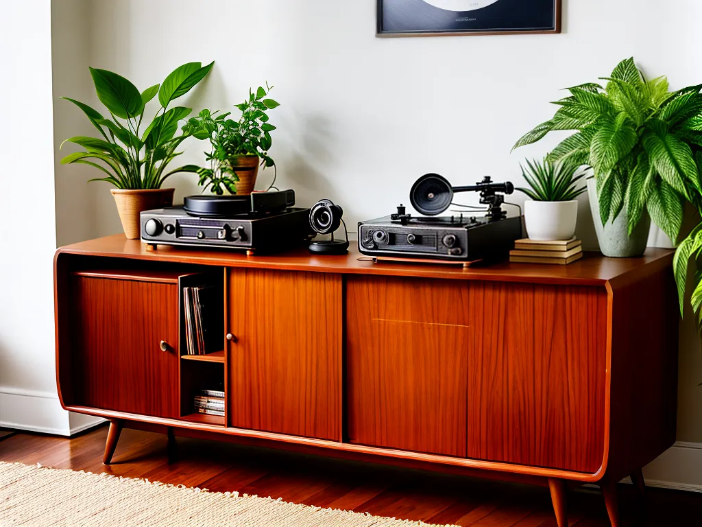 Vintage e Moderno: Vitrolas e Móveis na Decoração